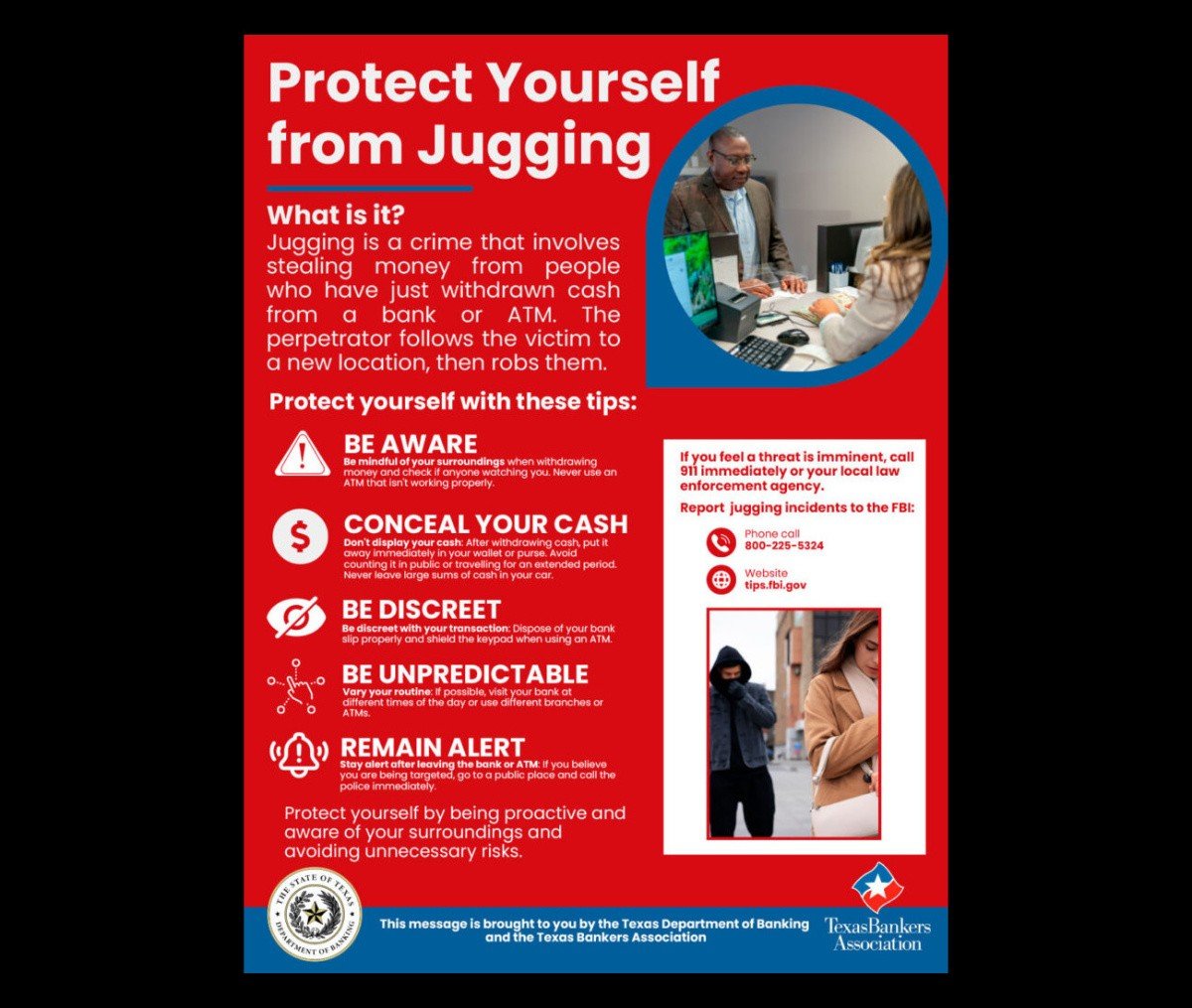 Tips for Protecting Yourself from Bank Jugging : r/FriscoTX
